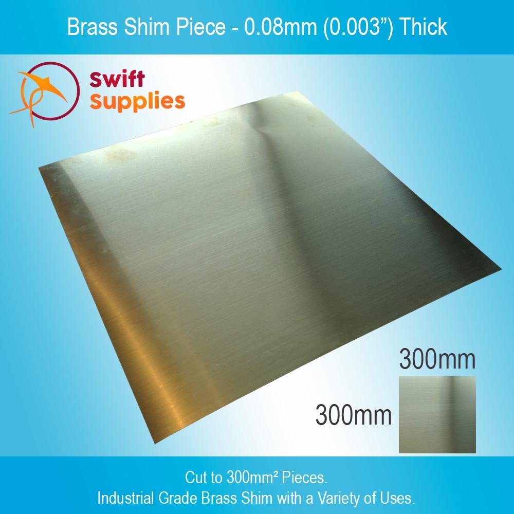 Brass Shim - 300mm Square Sheets