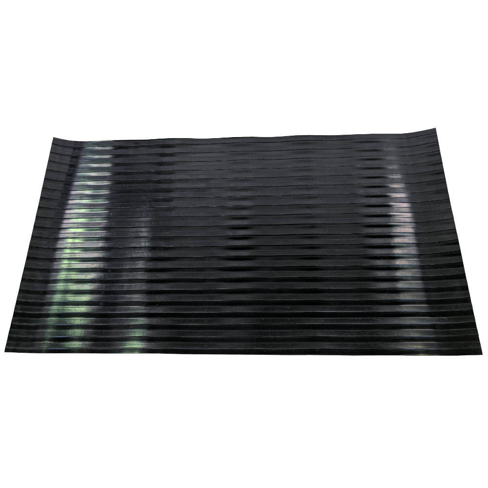Big Rib Rubber Mats (Black) - 600mm Square