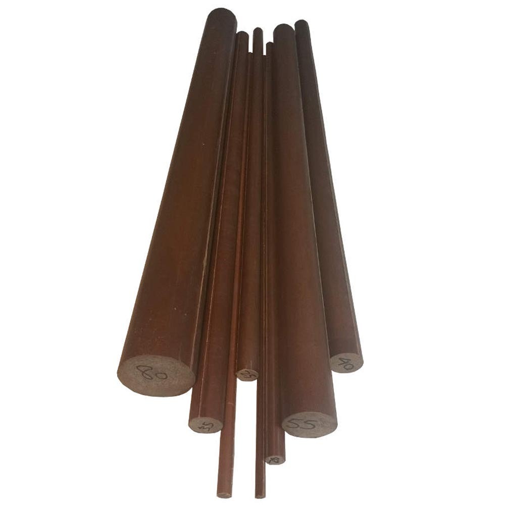 Fabric Bakelite Rod - 500mm Long Lengths