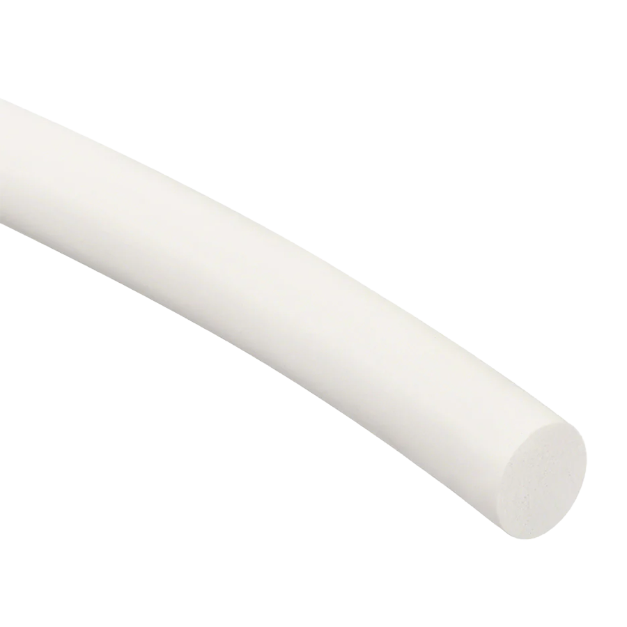 Silicone Sponge O Ring Cord (White, FDA, Medium Density, Per Metre)