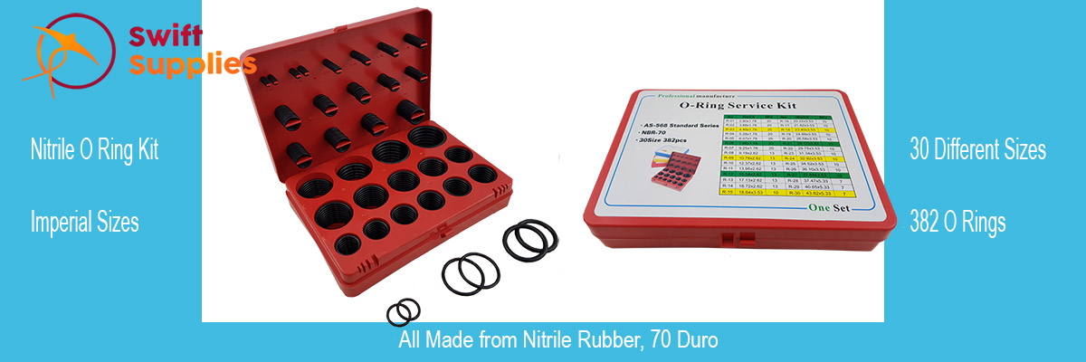Nitrile Rubber O Ring Kit (Imperial) from Swift Supplies